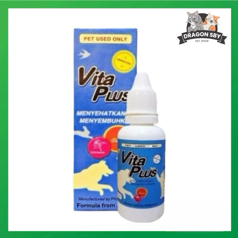 Jual Vitaplus vitamin kucing anjing kelinci 30ml jaminan asli 1000% | Shopee Indonesia