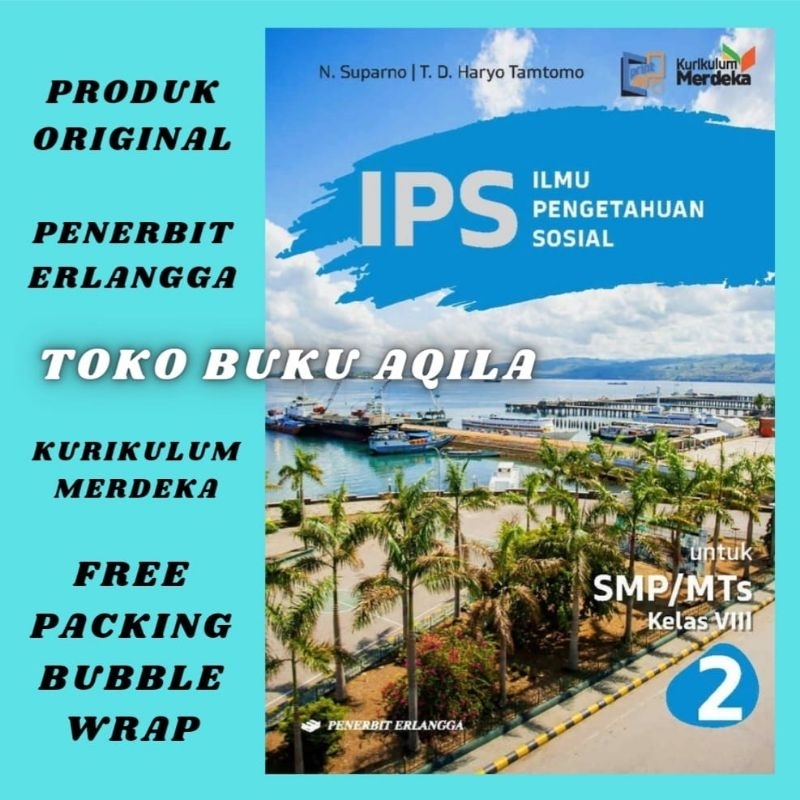 Jual Buku IPS Kelas 1 2 3 / 7 8 9 SMP Erlangga Kurikulum Merdeka ...