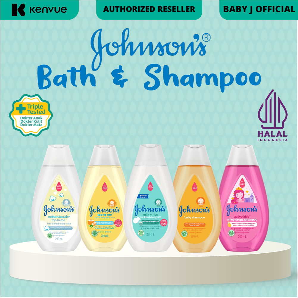 Jual Johnson's Baby Top To Toe Wash / Johnson's Baby Milk Rice ...