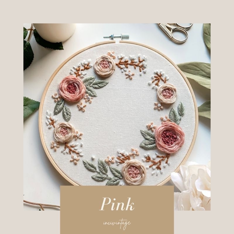 Jual (20cm) Embroidery Kit / Paket Sulam Lengkap dengan Pola Pemula ...