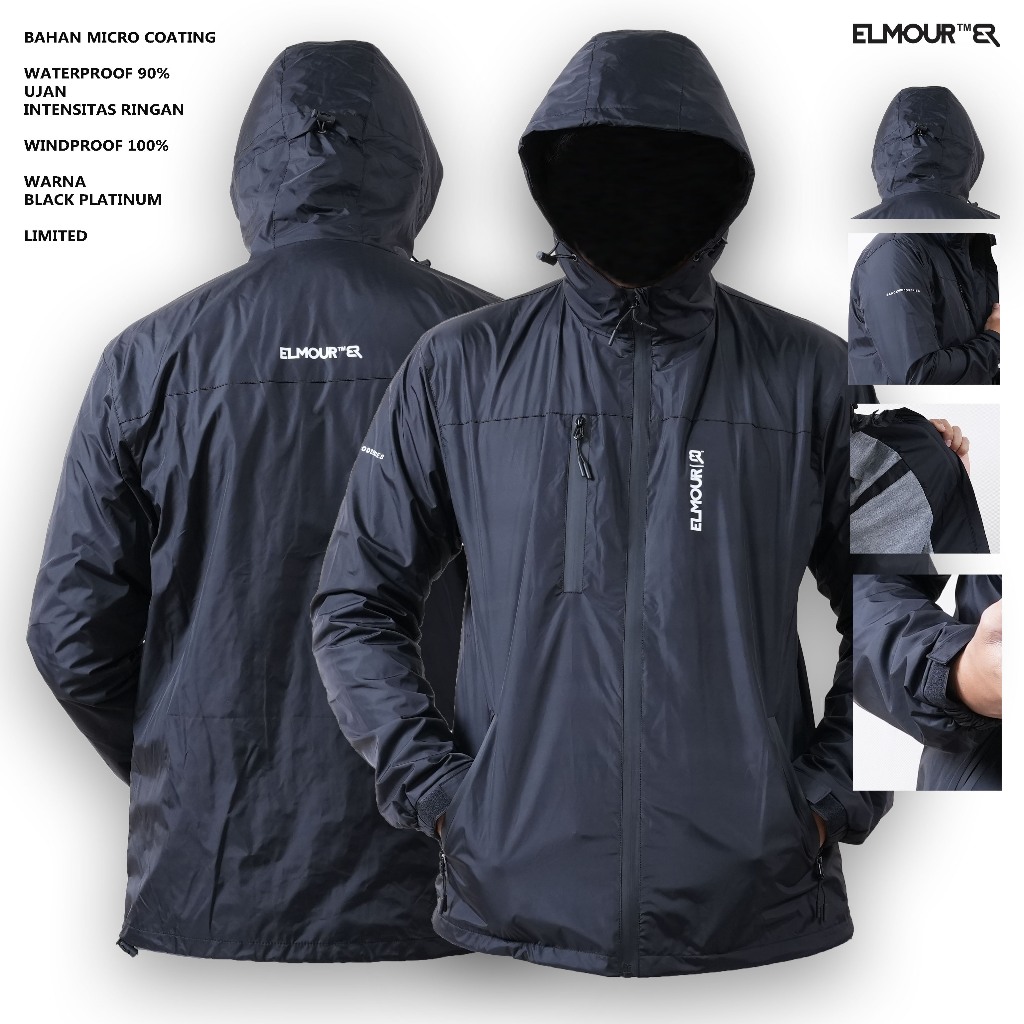 Jual Elmour Jaket Outdoor Waterproof Goretex Tahan Air Dan Angin ...