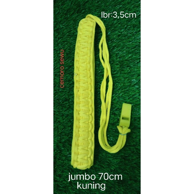 Jual tali kur jumbo kuning + peluit penegak seragam pramuka | Shopee ...