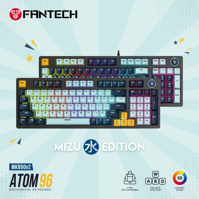 Jual Fantech Atom96 / Atom 96 V2 Mizu Edition Mechanical Gaming ...