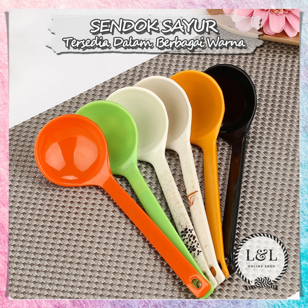 Jual Sendok Sayur Warna Warni Kemasan Plastik Centong Kuah Sendok Sayur ...