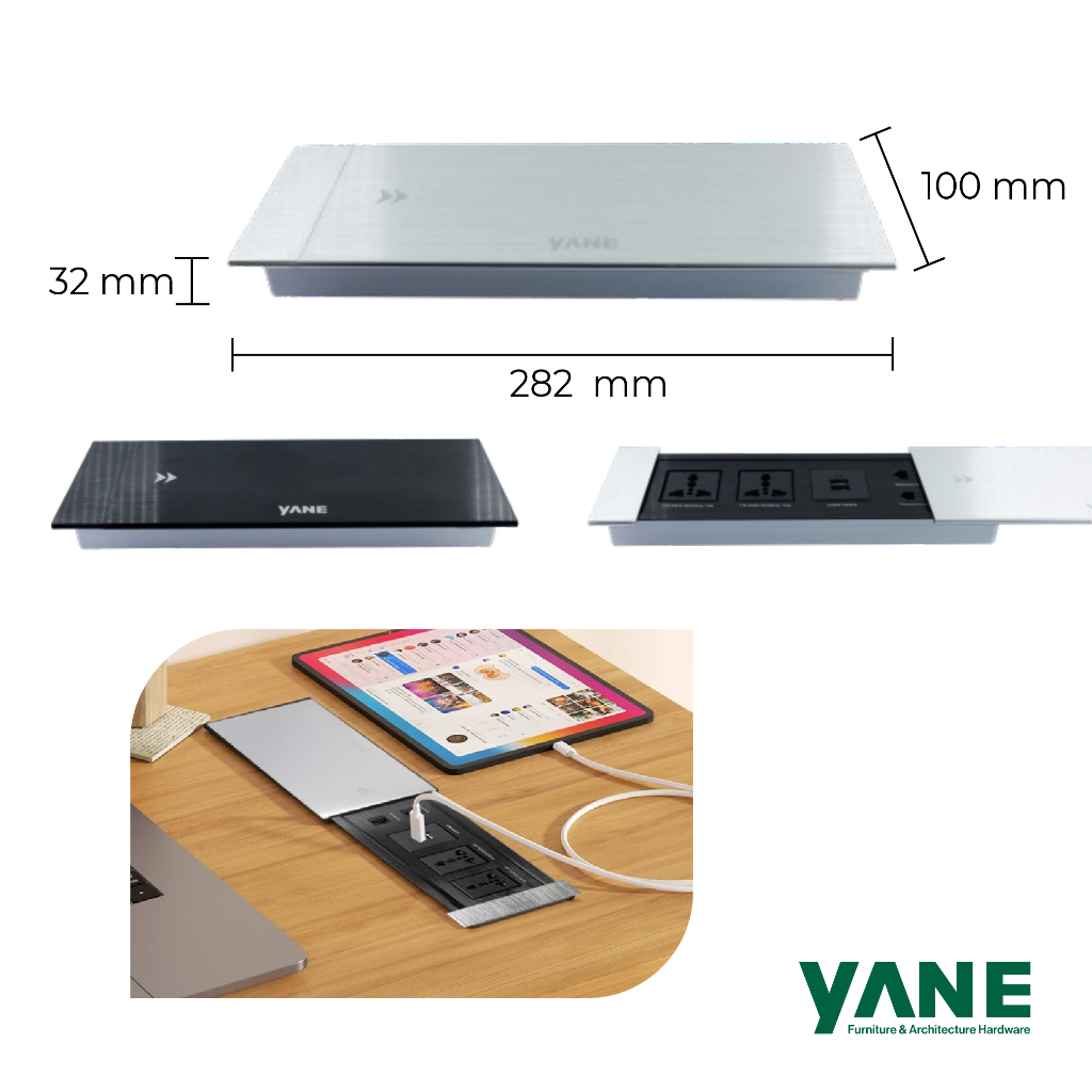 Jual Stop Kontak Meja Yane / Colokan Meja Kantor PS011A | Shopee Indonesia