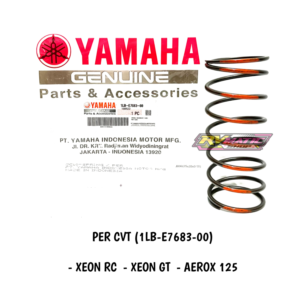 Jual PER CVT XEON RC XEON GT AEROX 125 ORIGINAL YAMAHA (1LB-E7683-00) | Shopee Indonesia