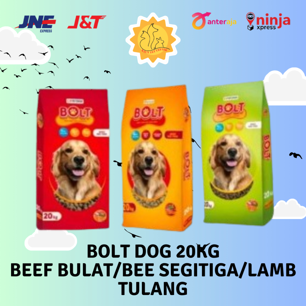 Jual bolt dog 20kg FRESHPACK makanan anjing 20 kg adult food beef lamb ...