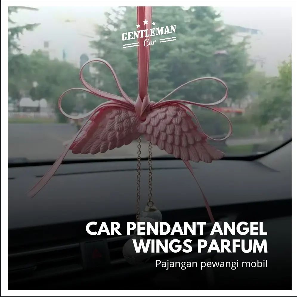 Jual Car Pendant Angel Wings + Parfum Pewangi Gantungan Pajangan Kaca ...