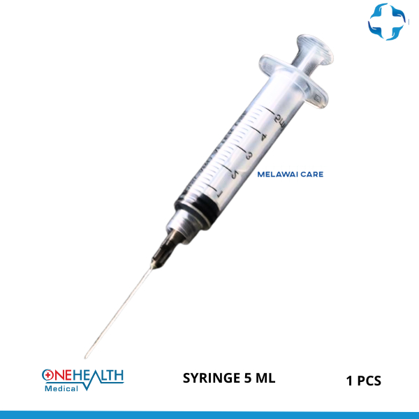 Jual Cod Onehealth Syringe 5 cc Luer Tip Jarum Suntik Spuit Disposable ...