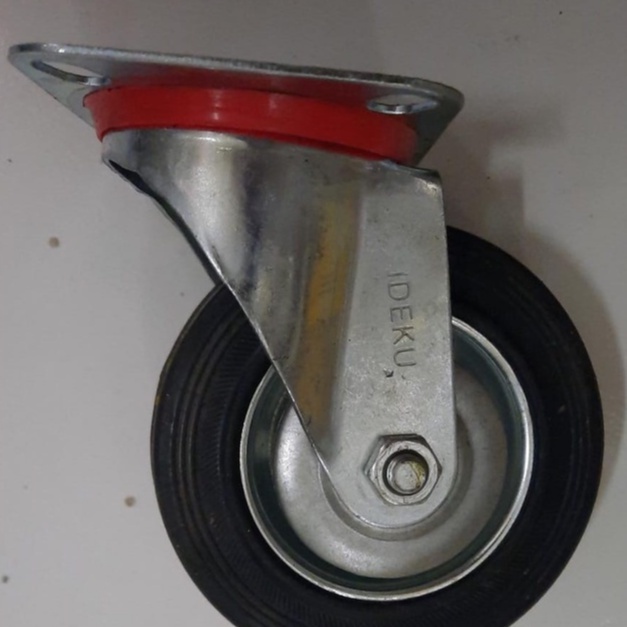 Jual Roda Karet Hitam Hidup 4 Inch/roda Trolly 4 Inch | Shopee Indonesia