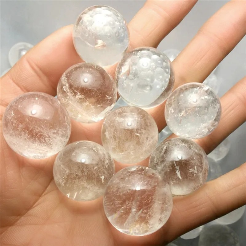 Jual natural quartz crystal balls sphere stone | Shopee Indonesia