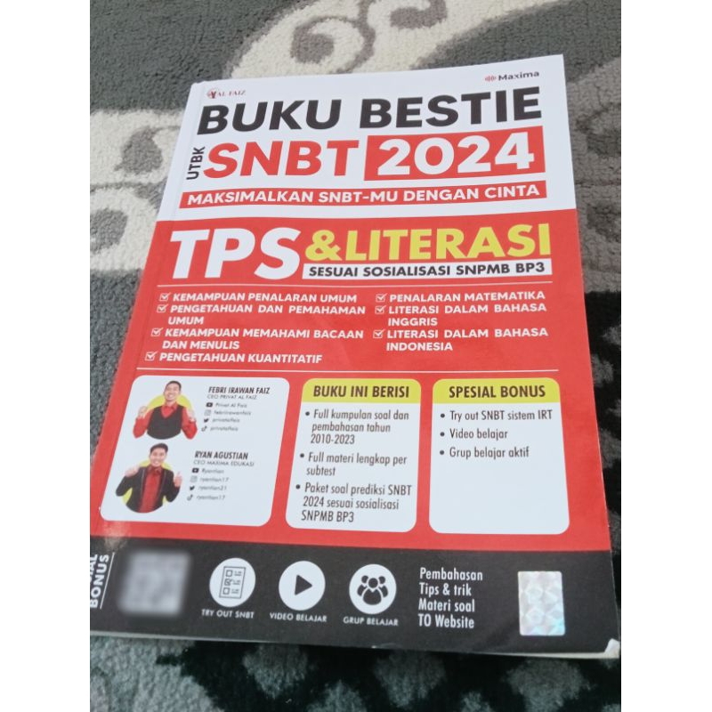 Jual pre-loved BUKU BESTI SNBT UTBK 2024 PRIVAT AL-FAIZ ORI | Shopee ...