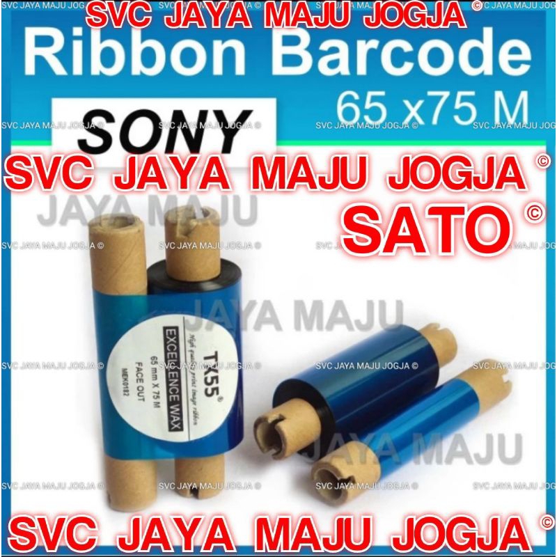 Jual [ SATO ] TX55 65 MM X 75 M SONY EXCELLENCE WAX - FACE OUT || CORE ...