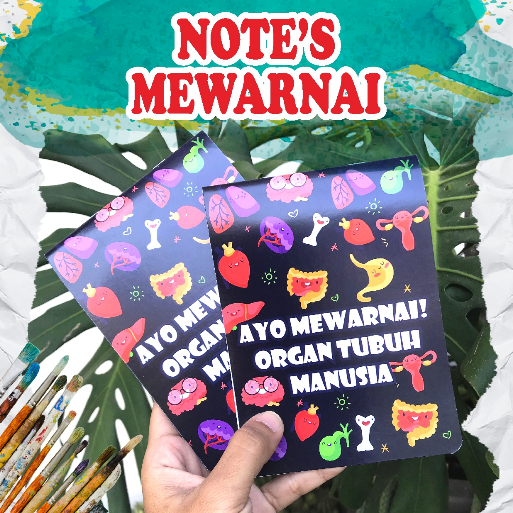 Jual Buku Kecil Mewarnai - Note Mewarnai Organ Tubuh Manusia | Shopee ...