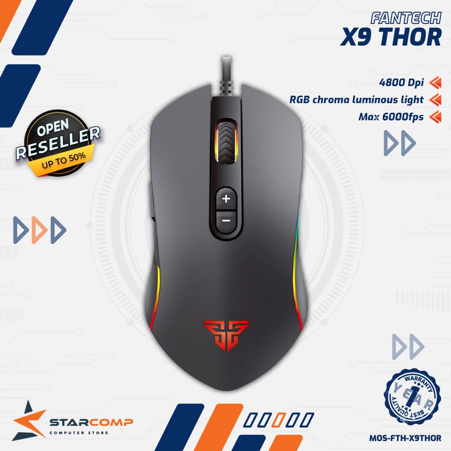 Jual Mouse Gaming Fantech X9 Thor / Mouse Fantech X9 Thor - Macro ...