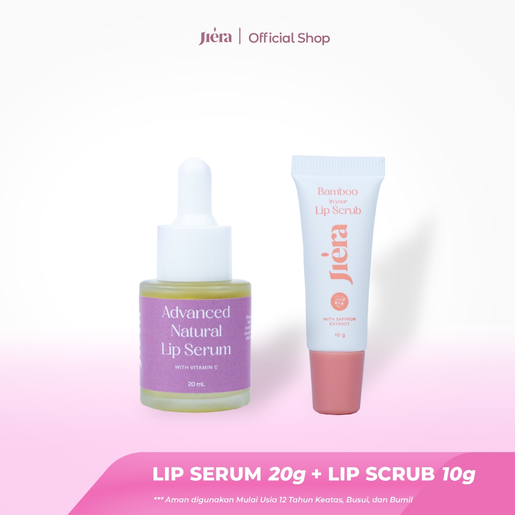 Jual [Bundling] JIERA Natural Lip Serum 20ml + JIERA Bamboo In Your Lip ...