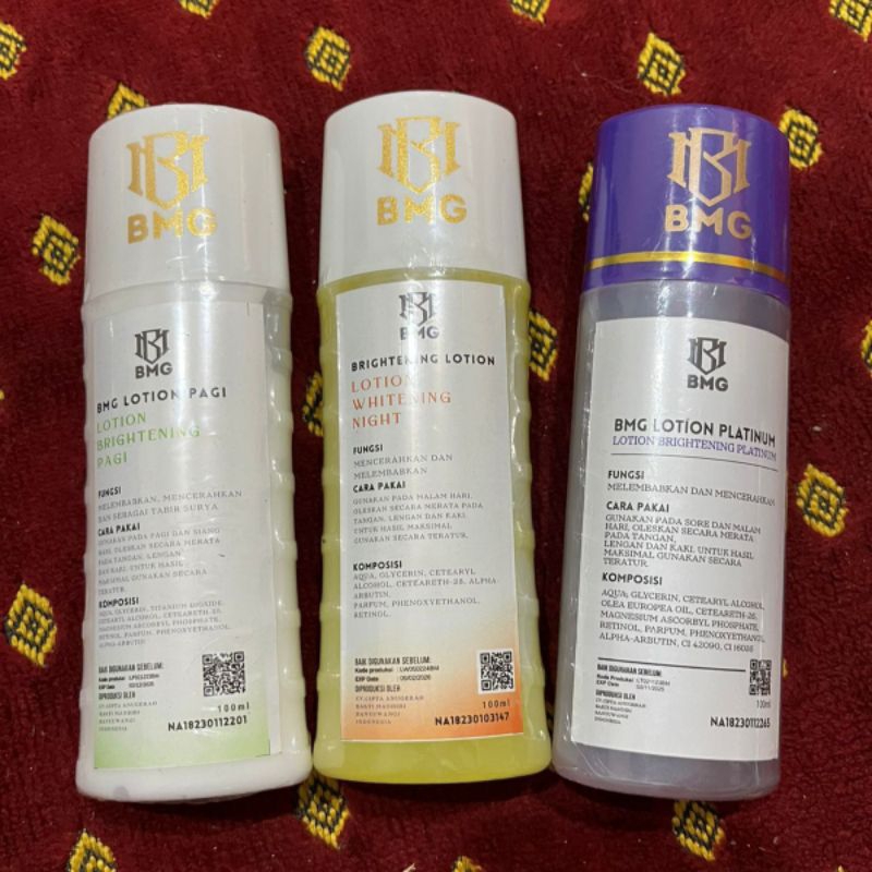 Jual (READY) BMG PAKET ISI 3 Lotion Pemutih HB Anggur Siang Malam ...