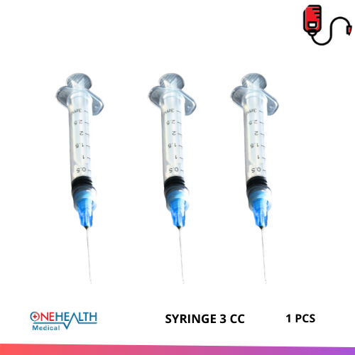 Jual Onehealth Syringe 3 cc Luer Tip Jarum Suntik Spuit Disposable Alat ...