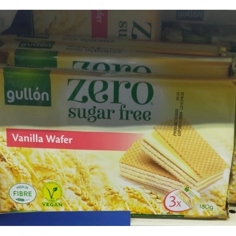 Jual Gullon Zero Sugar Free Vanilla Wafer No Gula 150g | Shopee Indonesia