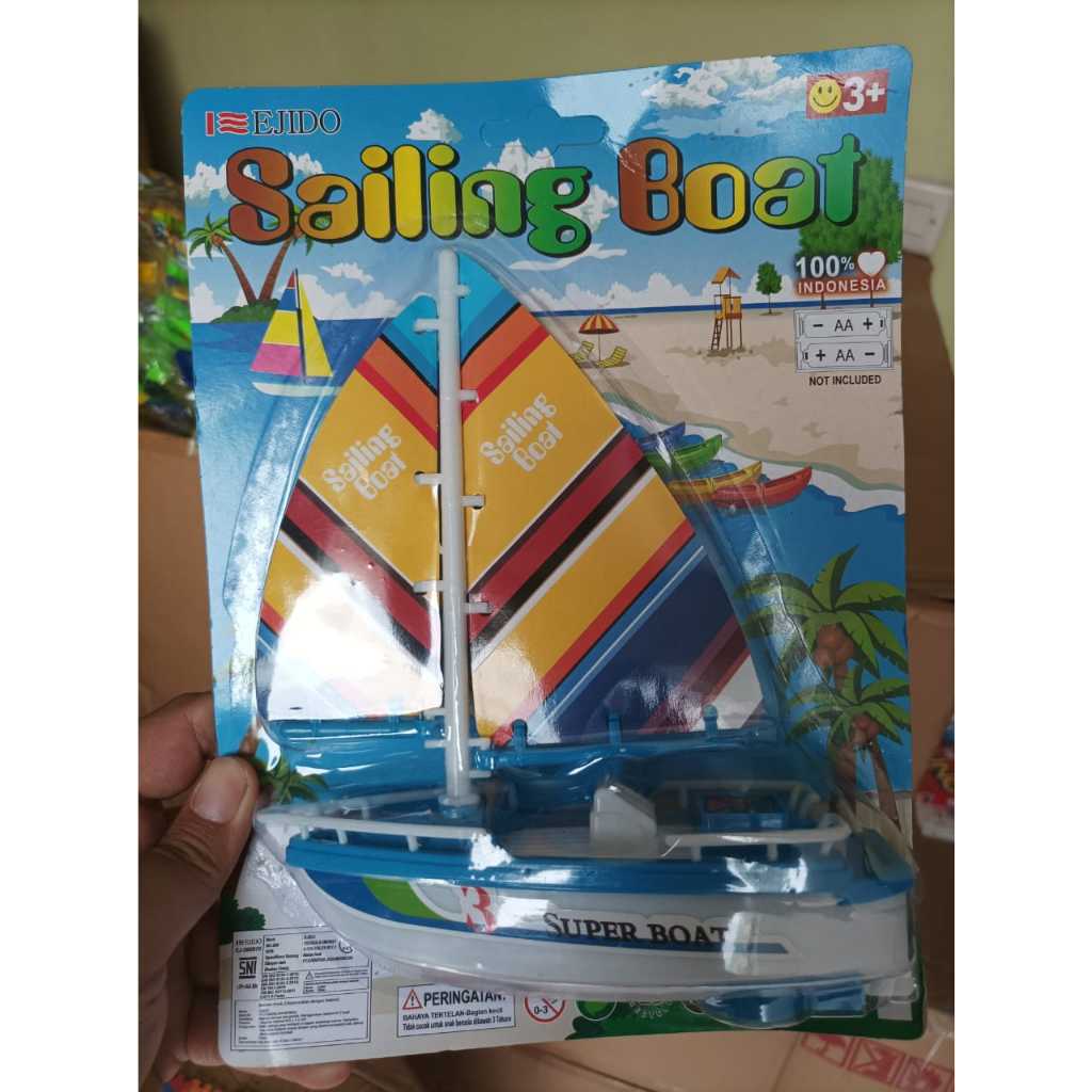 Jual PROMO Mainan Anak Sail Boat Surfing Boat bisa jalan di air Mainan ...
