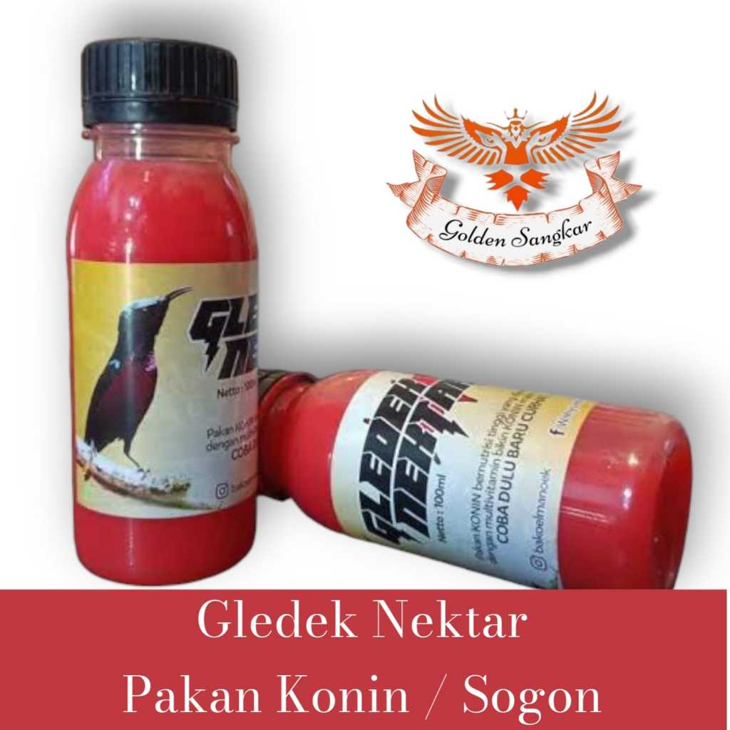Jual Gledek nektar 100ml Pakan Konin / Sogon Nutrisi Tinggi Harian ...
