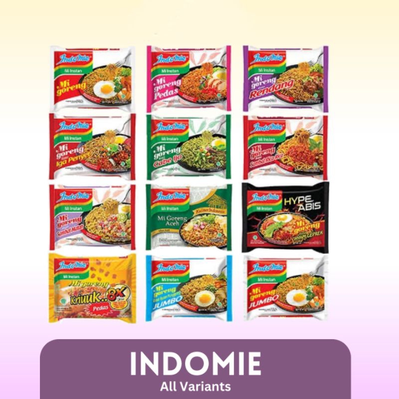 Jual Mie Indomie goreng Semua Varian/Indomie goreng/soto Banjar Limau ...