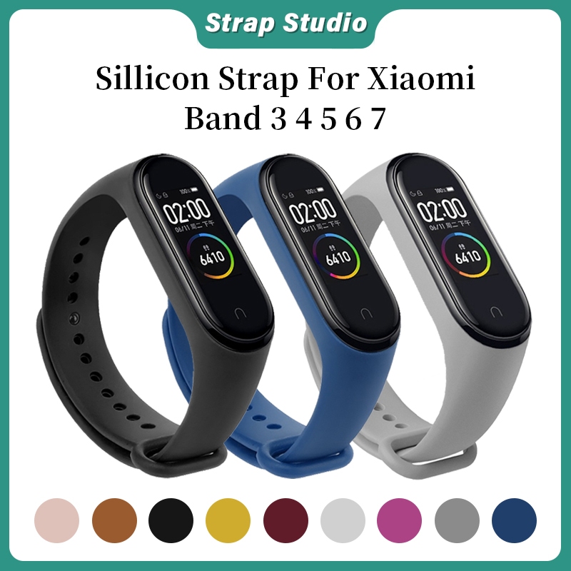Jual Xiaomi Band Tali Silikon Mi Band 7 6 5 4 3 TPU Soft Strap M6 M7 Smartwatch Tali Pengganti ...