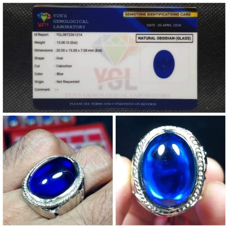 Jual PLUS MEMO ROYAL BLUE KING SAFIR SAPIR SAPPHIRE BATU CINCIN PERMATA ...