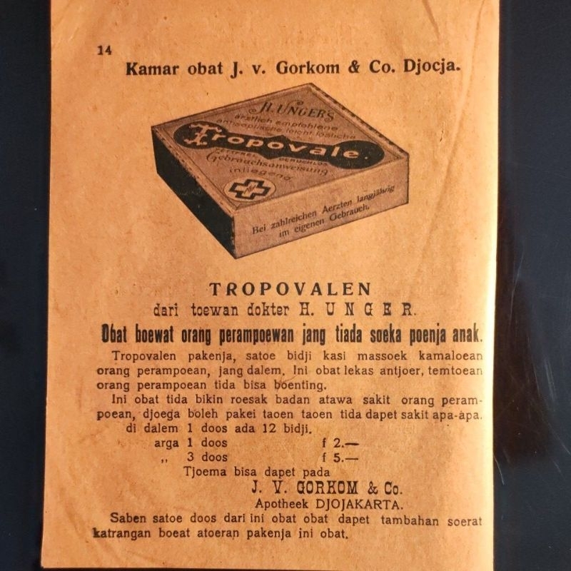 Jual Iklan Jadul 1928 ORIGINAL Era Hindia Belanda Iklan Kuno Vintage ...