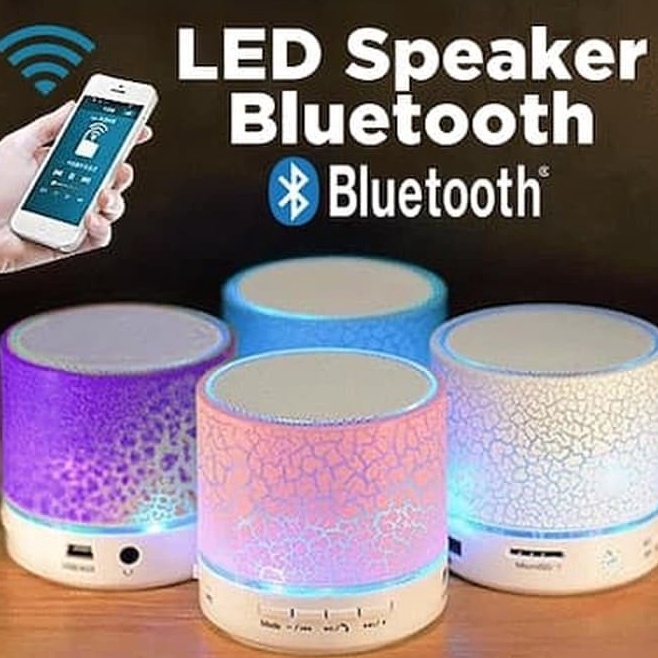 Jual SsJ Speaker Mini Bluetooth Portabel Retak Lampu Led Music Box s6 ...