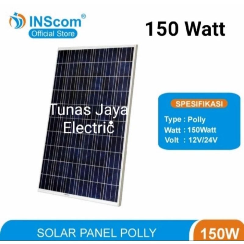 Jual Solar Panel / Panel Surya / Solar Cell 150WP POLY INSCOM | Shopee ...