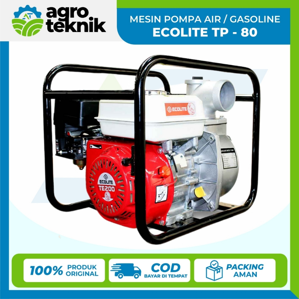 Jual Agroteknik - Mesin Pompa Air Irigasi Waterpump Alkon 3 Inchi Ecolite TP80 | Shopee Indonesia