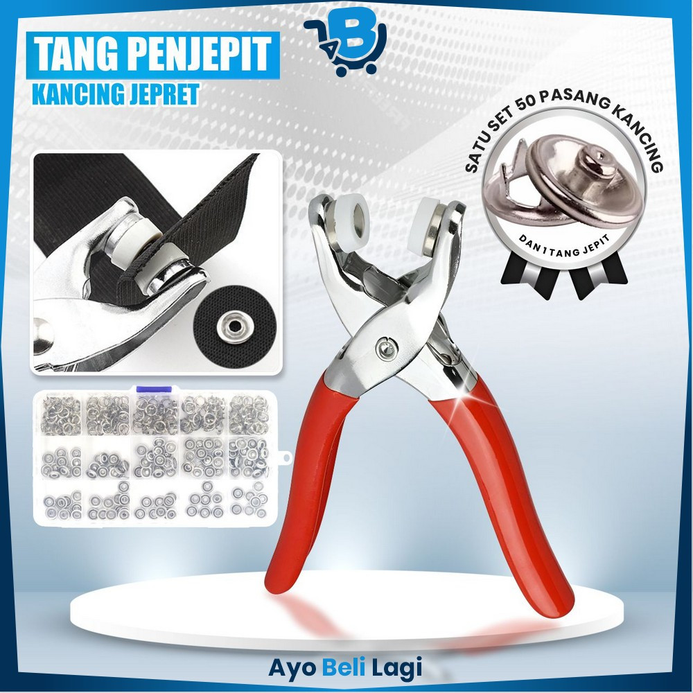 Jual Tang Alat Pasang Press Kancing Jepret Set Peralatan Menjahit ...