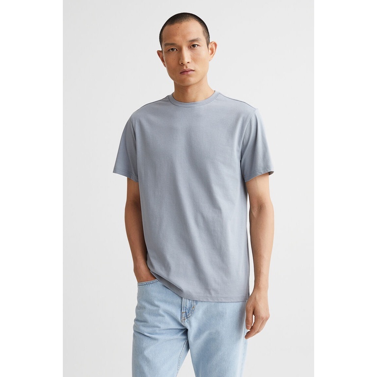Jual Zheya - Kaos Polos Reguler Premium Cotton 24s Warna AM-90 Grey ...