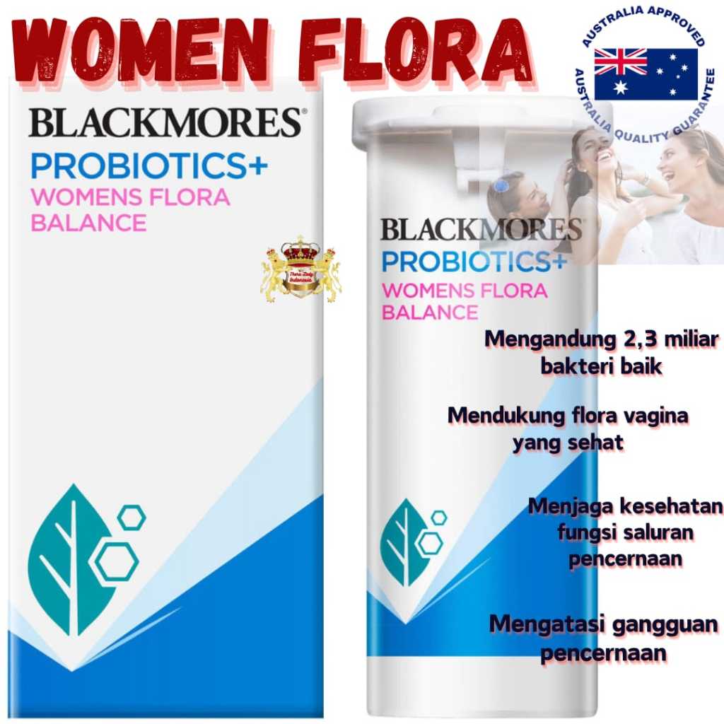 Jual blackmores probiotic women flora vitamin 30 capsules | Shopee ...