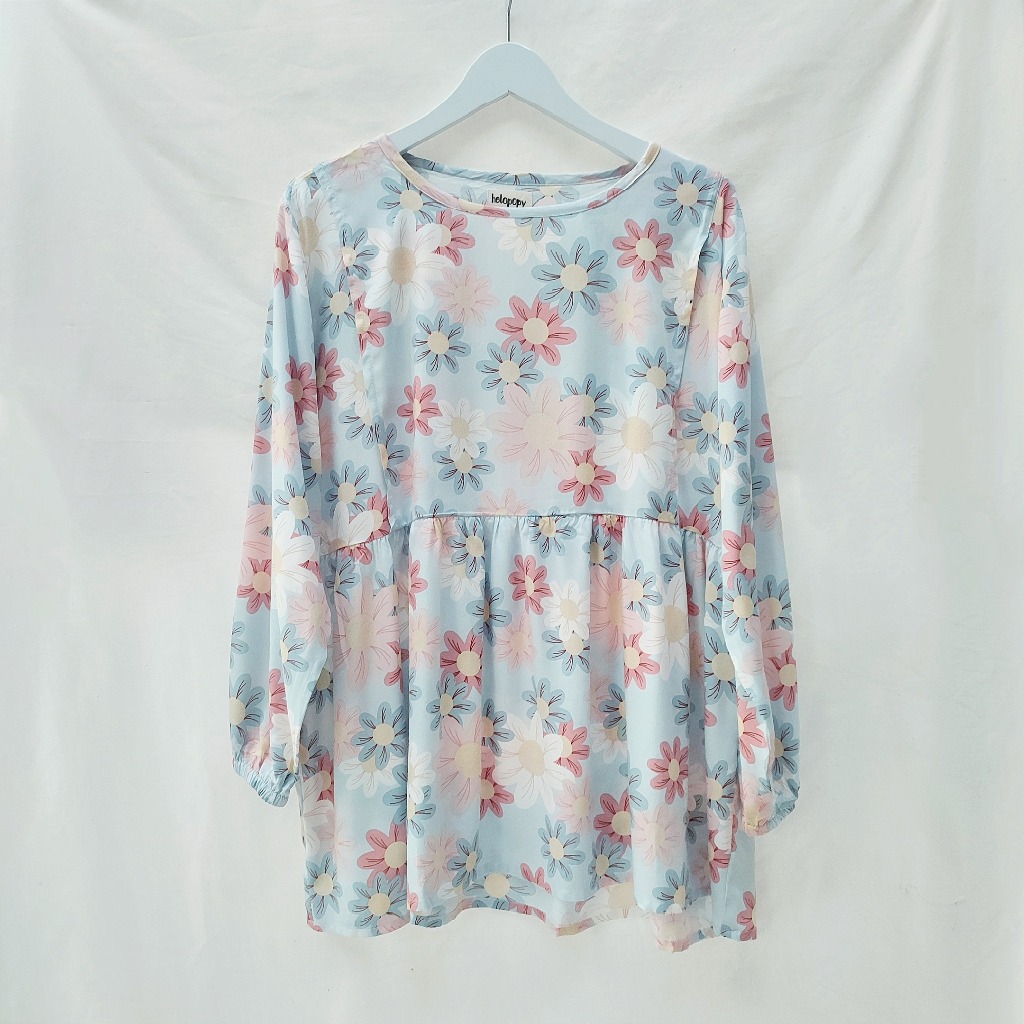 Jual Baju Menyusui Blouse Atasan Hamil Busui Bukaan Samping Kanan Kiri ...