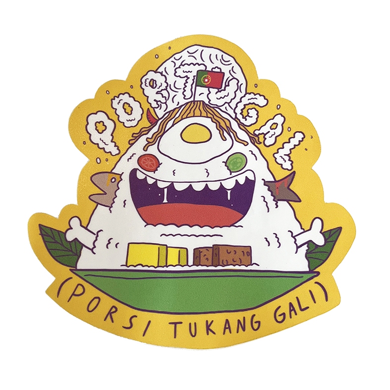 Jual STICKER PORTUGAL ( PORSI TUKANG GALI ) | Shopee Indonesia