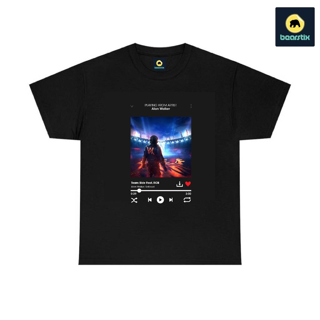 Jual T-Shirt Alan Walker Team Side Feat RCB - Kaos Spotify Walkerworld ...