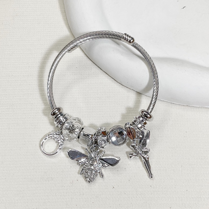 Jual Premium Gelang Pandora Charms Bracelet Serut Titanium Asli Wanita ...