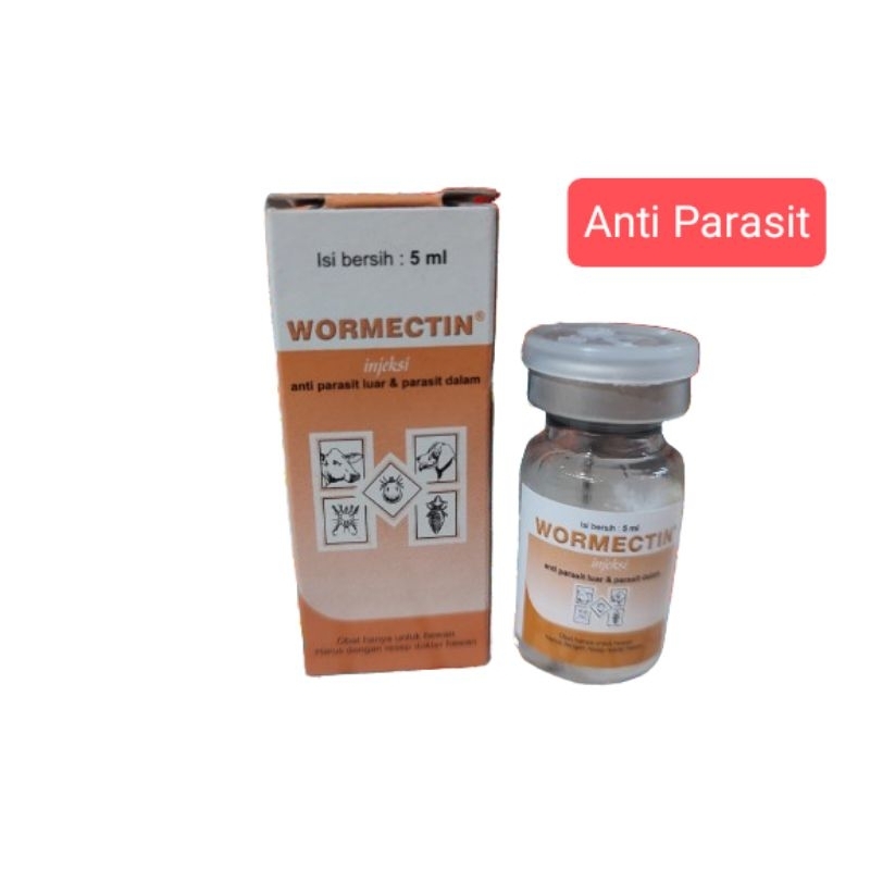 Jual Wormectin 5ml Obat Anti Kutu Jamur Scabies Parasit Cacing Tungau ...