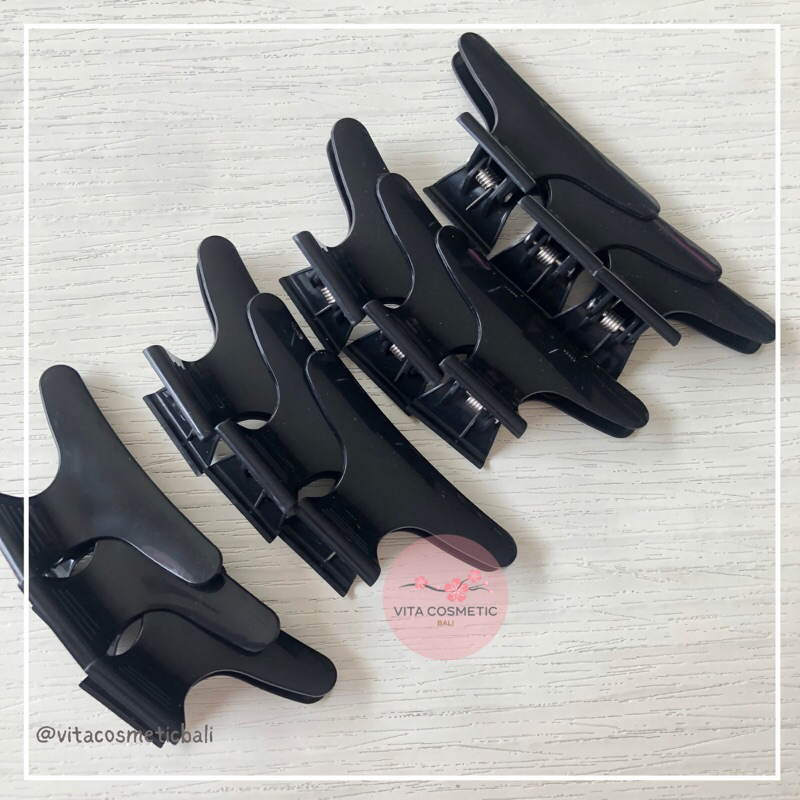 Jual ISI 12 Jepit Salon Hitam - Jepit rambut Salon Hitam Mahkota ...