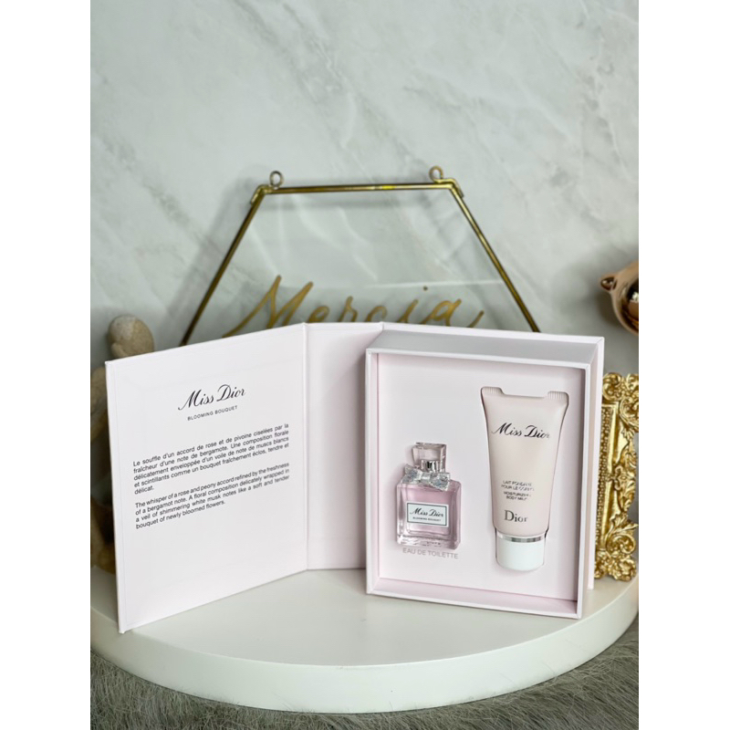 Jual Miss Dior Blooming Bouquet with body milk set ( new packaging ...