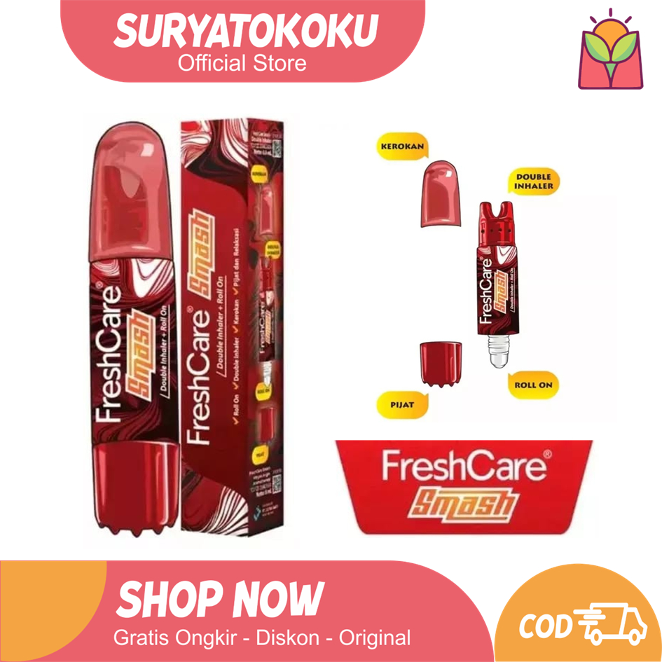 Jual Fresh care Smash Double Inhaler + Roll On 8ml | Shopee Indonesia