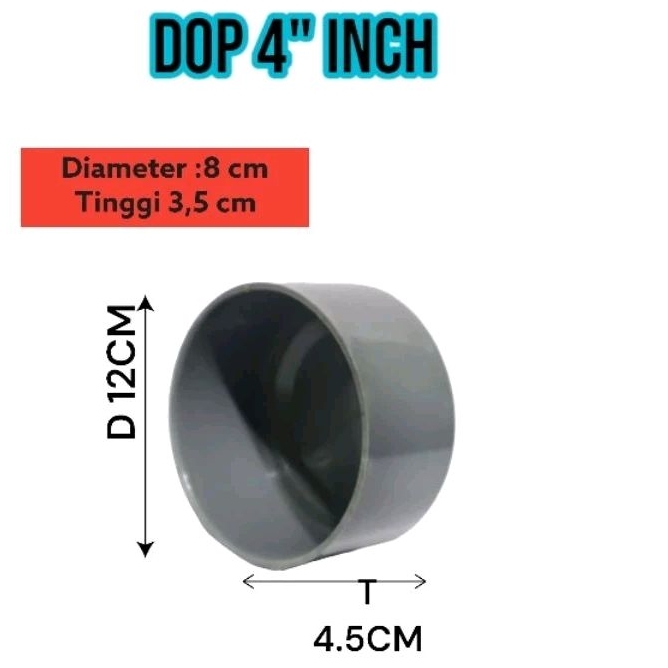 Jual Dop Tutup Pipa PVC 4" Grest Dop Polos Fitting 4 Inch | Shopee ...
