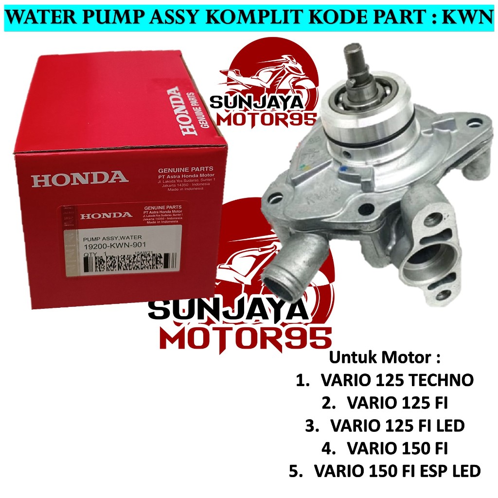 Jual Water Pump Assy Honda Vario 125 - Vario 150 - PCX 150 Lokal - ADV ...