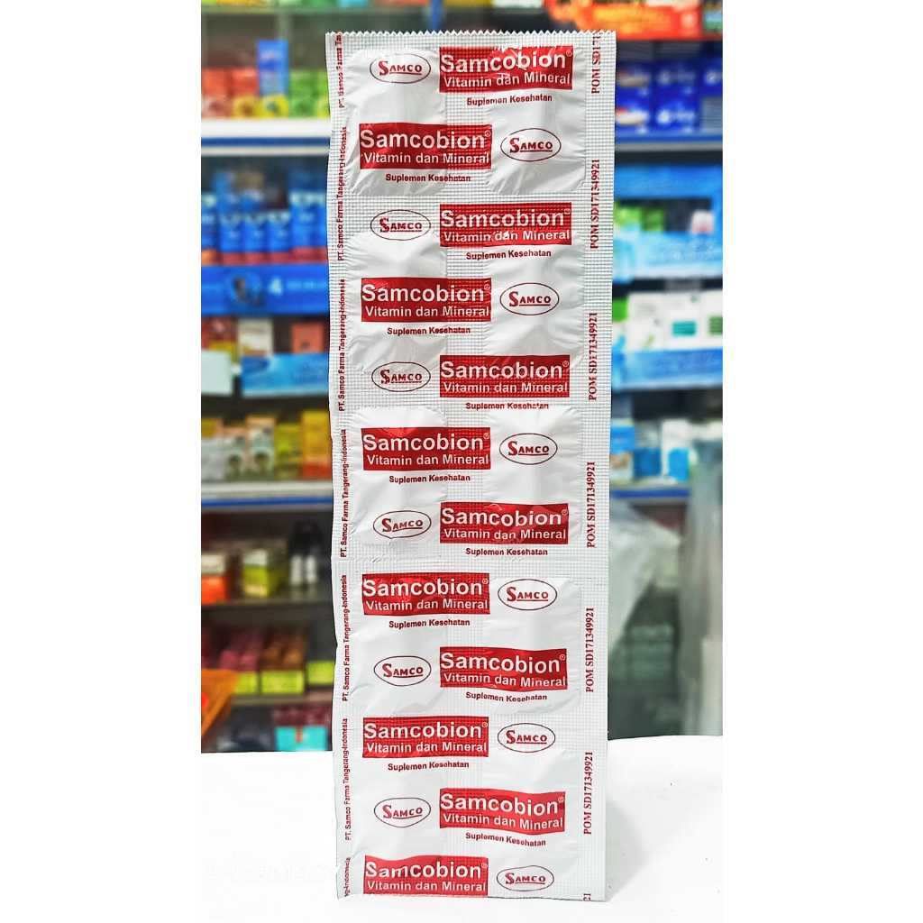 Jual Samcobion 1 STRIP ISI 10 KAPSUL - Suplemen Multivitamin dan Asam ...