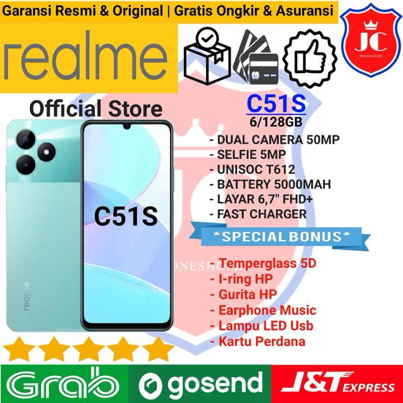 Jual REALME C51S RAM 6/128GB GARANSI RESMI REALME INDONESIA | Shopee ...