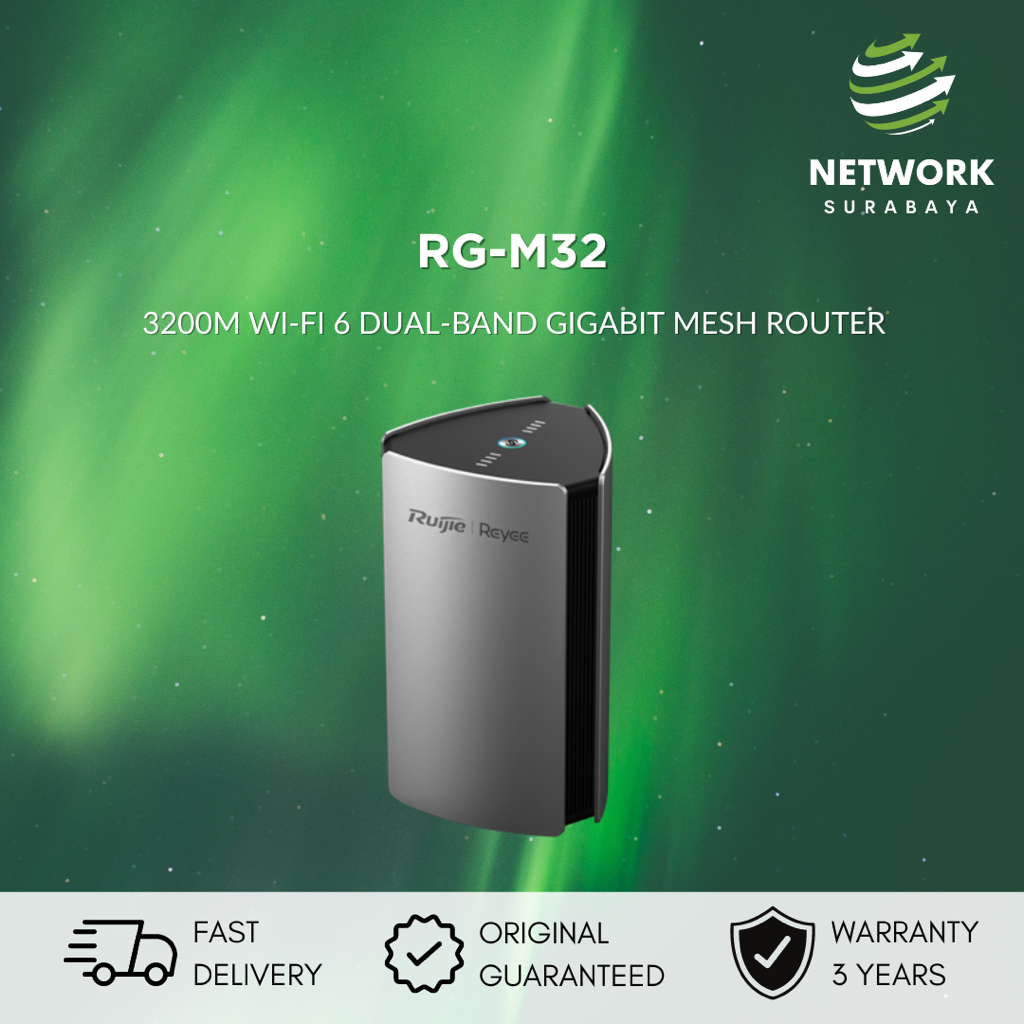 Jual Ruijie Reyee RG-M32 3200M Wi-Fi 6 Dual-band Gigabit Mesh Router ...