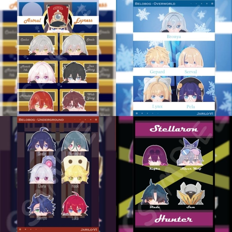 Jual Sticker Pack / Kiss-cut Honkai: Star Rail (HSR) [Astral Express ...