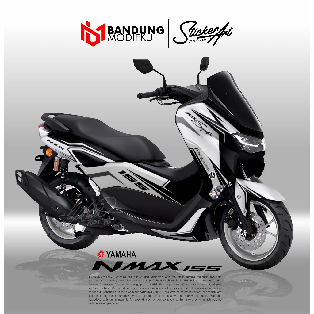 Jual STICKER MOTOR NMAX NEW - MOTIF O - DECAL NMAX 2020 2021 2022 NEW ...